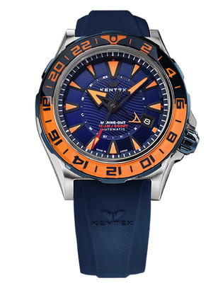 Kentex MARINE GMT S820X-06 Blue Men's Watch New in Box | eBay