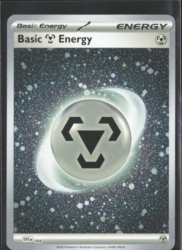 Basic Steel/Metal Energy Cosmic Holo SVE-EN #008 Pokemon Scarlet ...