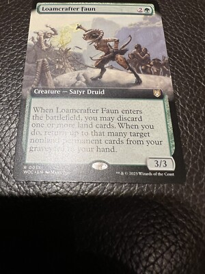Mtg Wilds Of Eldraine WOC— Loamcrafter Faun—Extended—NM | eBay