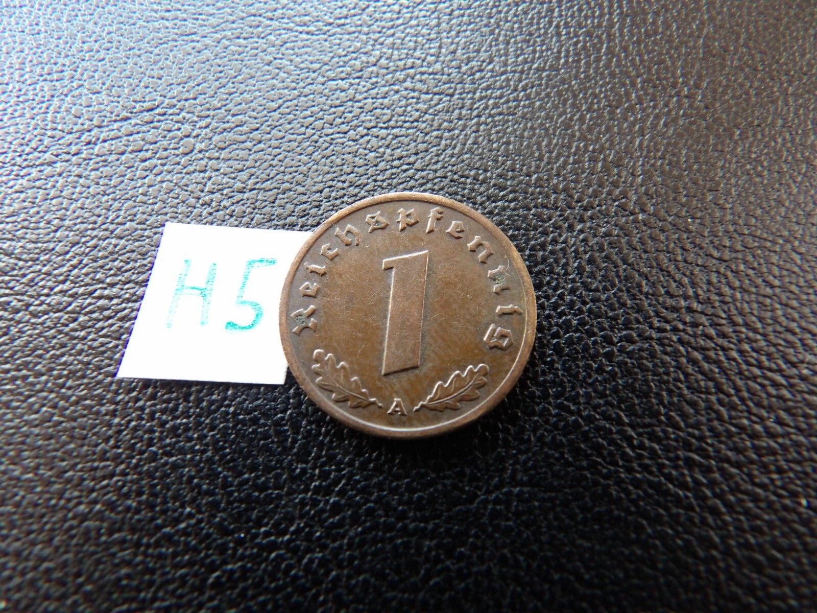 WWII Antique Germany 1936 A 3rd Reich SS Nazi Eagle swastika 1 pfennig ...