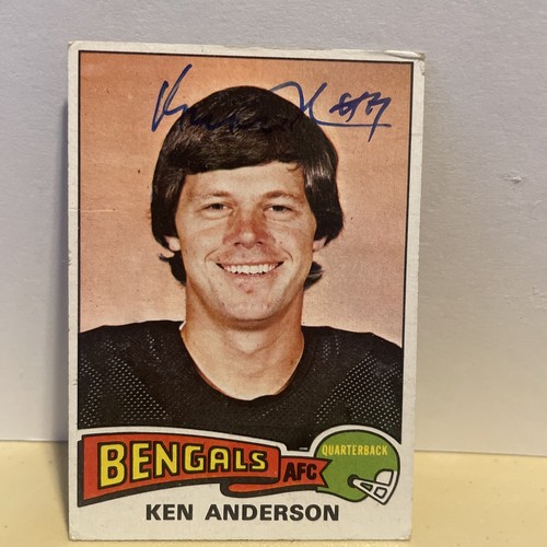Ken Anderson -Augustana- Cincinnati Bengals Autographed Pro Bowl Card ...