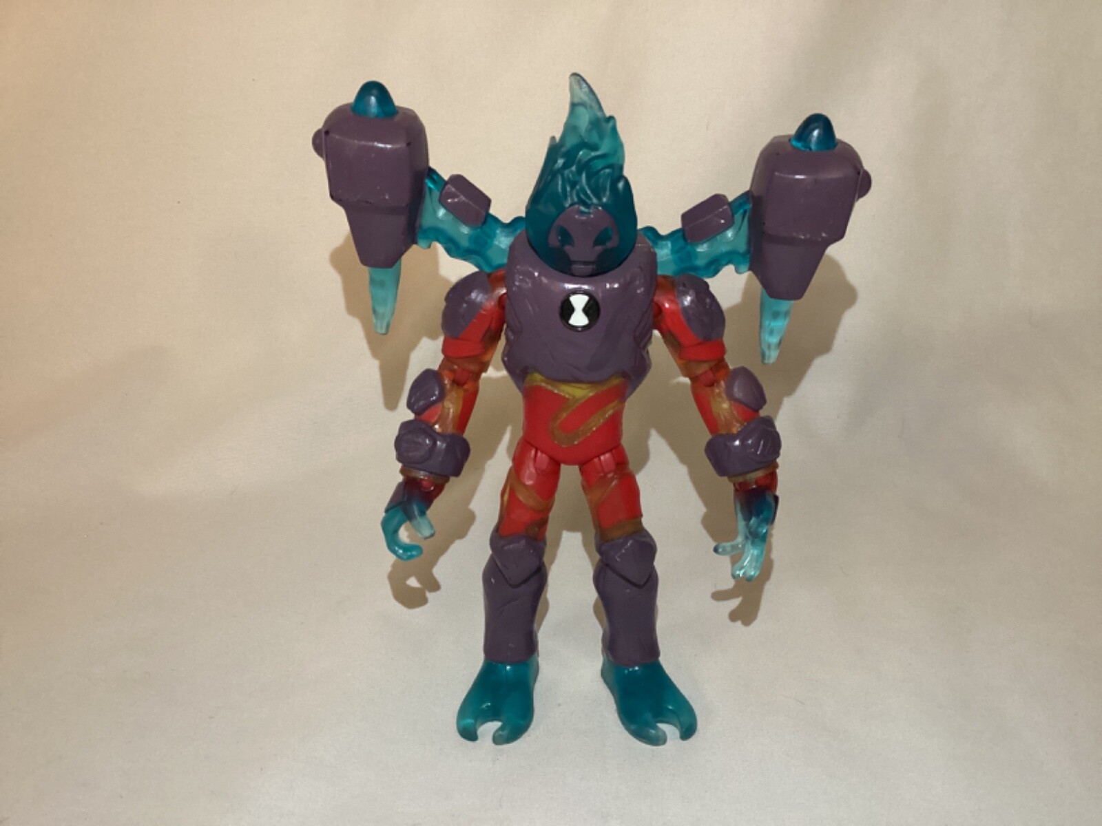 Ben 10 Omni Enhanced Heatblast Figure with Jetpack Red & Blue Playmates ...