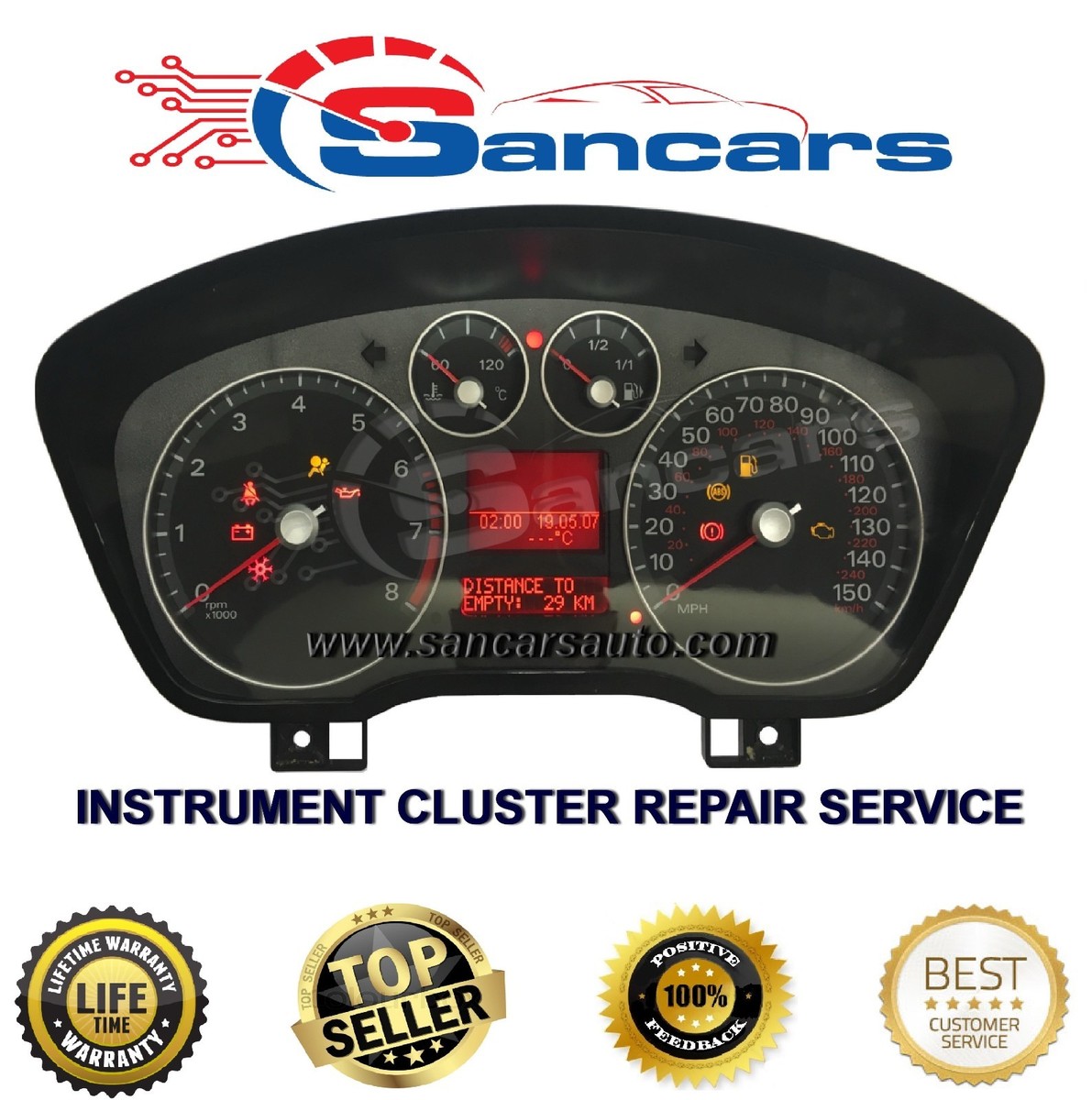 Ford Focus C-MAX Instrument Cluster Repair Sancars, 52% OFF