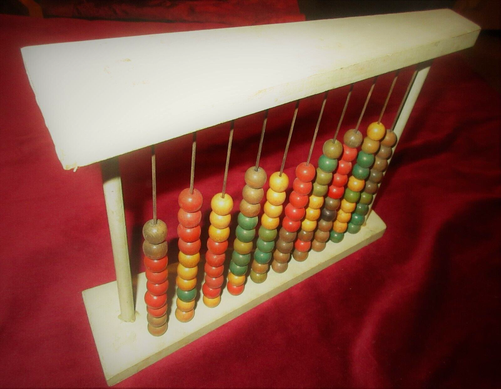 UNIQUE VINTAGE GREEK WOODEN ABACUS SCHOOL - HOME COUNTING MATH FROM 50s ...