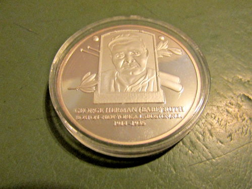 BABE RUTH GREATEST BASEBA;LL PLAYERS MEDALLION COIN TOKEN | eBay