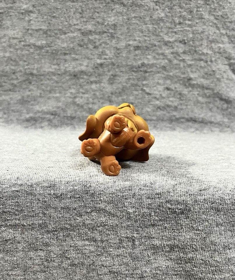 LITTLEST PET SHOP # 481 TAN BROWN ST BERNARD PUPPY DOG PINK FLOWER ...