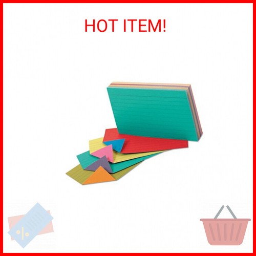 Oxford Extreme Index Cards, 3 x 5 Inches, Assorted Colors, 100 per pack ...