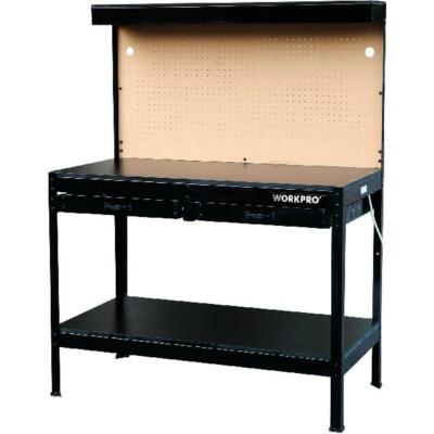 Workbench Work Bench Light Garage Home Workshop WORKPRO Tool Storage ...
