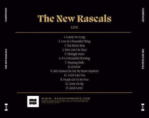 New Rascals - The New Rascals - LIVE! [New CD] Alliance MOD | eBay