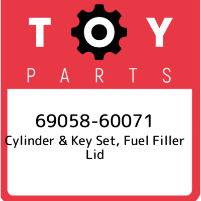 69058-60071 Toyota Cylinder & key set, fuel filler lid 6905860071, New ...