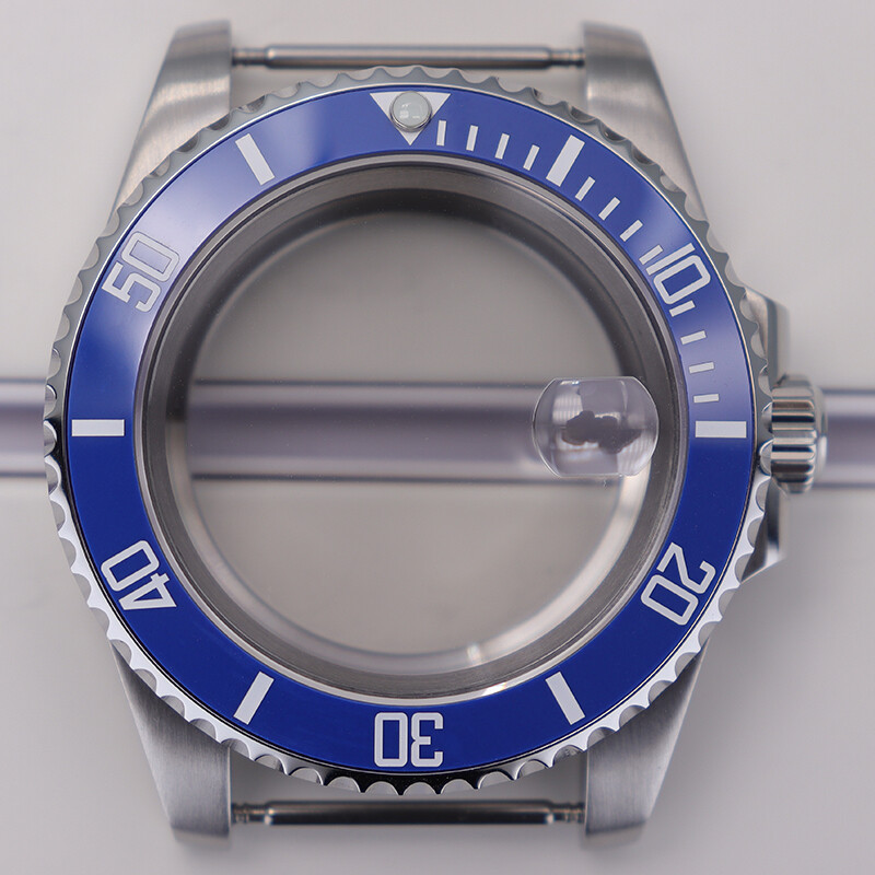 40mm Luxury men Diver Watch Cases Glass Exhibition back For Seiko nh35 ...