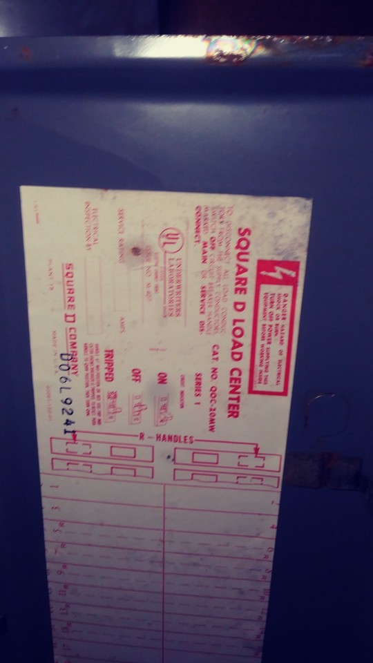 Square D panel cover, QOC-12MWS, New Old Stock, with original box | eBay