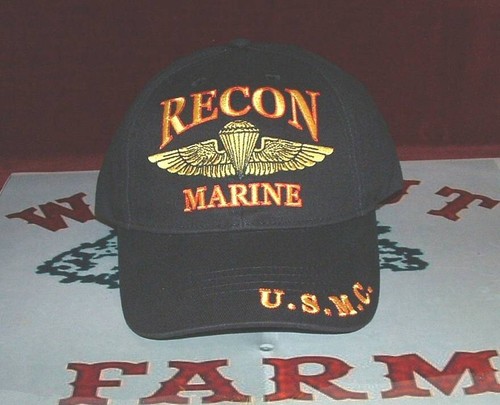 USMC Recon Marine Jump Wings Military Approved 100% Cotton Embroidered ...