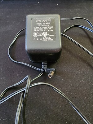 Genuine SHURE PS20 AC/DC Adapter Power Supply 12VDC 400mA 93WL ...