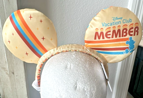 ^NEW Disney Vacation Club Logo DVC Buffalo Check Bow Mickey Headband ...