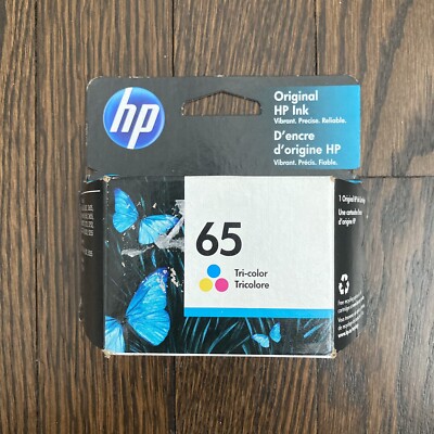 HP 65: Tri-color Ink Cartridge | Works w/ HP AMP 100 Series N9K01AN EXP ...