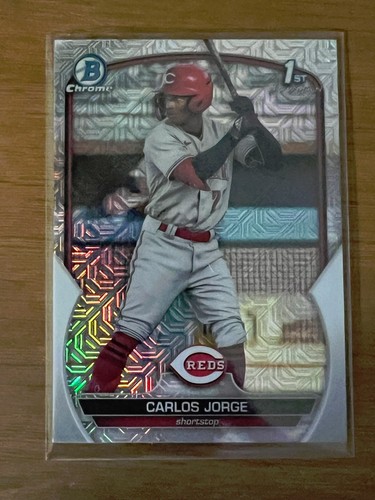 2023 Bowman Chrome Mega Mojo Refractor Carlos Jorge 1st Bowman BCP-120 ...