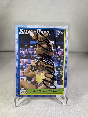 Topps Heritage WWE 2021 APOLLO CREWS Wrestling Trading Card #48 ...