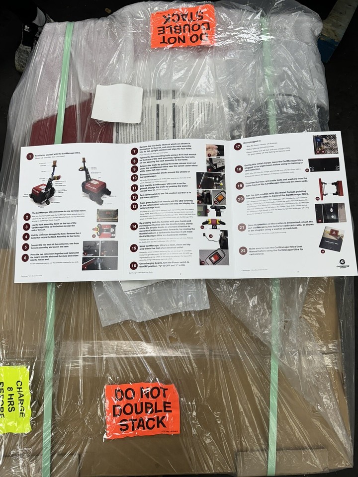 GATEKEEPER Systems Cart Manager Ultra Battery PowerShopping Cart with ...