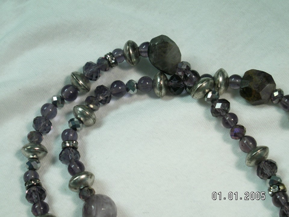 Chico's Color Argento, Cristalli, Viola Vetro & Naturale Ametista ...