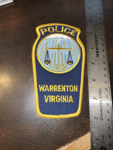 Vintage Obsolete (?) Warrenton Virginia Police Department Patch | eBay