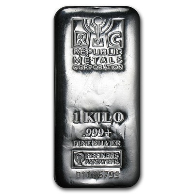 1 kilo Silver Bar - Republic Metals Corp. (RMC) | eBay