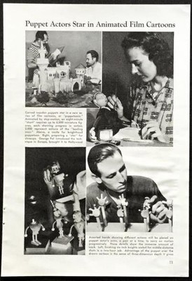 George Pal Puppetoons 1941 article “Puppet Actors Star in Animated Film ...