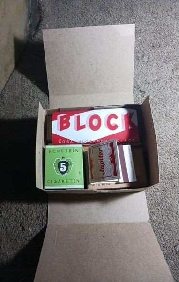 WW2 German reproduction field ration in brown box, new, eatable items ...