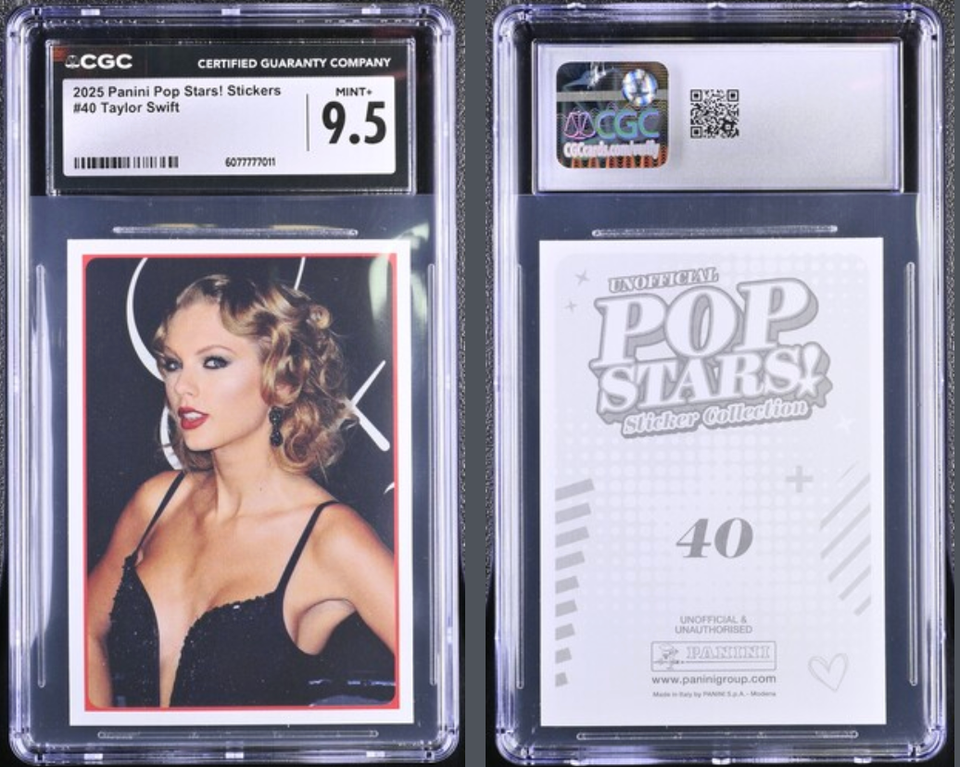 Taylor Swift 2025 Panini Pop Stars! Stickers #40 CGC 9.5 Mint+ | eBay