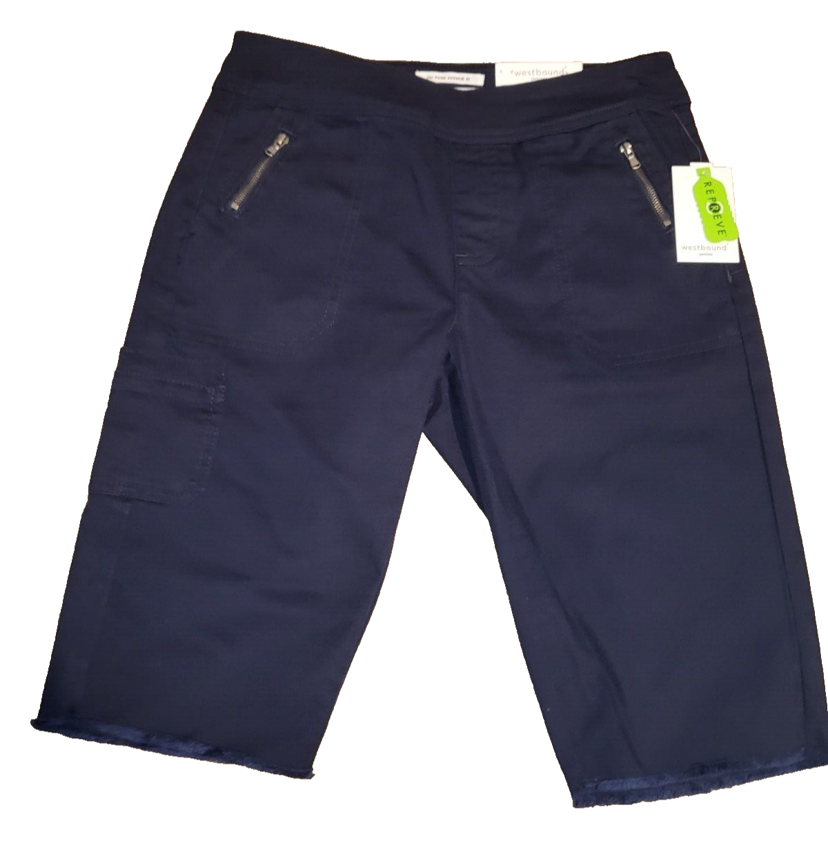 Womens Westbound Petites Size 4 Dark Navy Shorts Mid Rise Skimmer Park ...