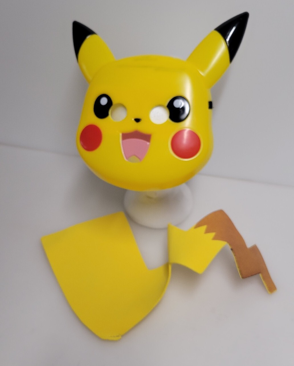 Pokemon Pikachu Yellow Costume Mask & Tail, Med. Nice! - Gem