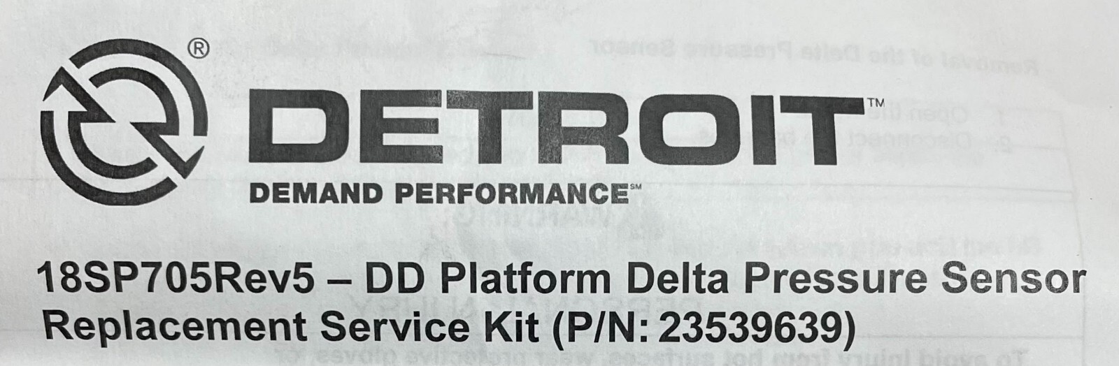 DDE 23539639 Genuine Detroit Diesel Delta Pressure Sensor Kit OEM - New ...