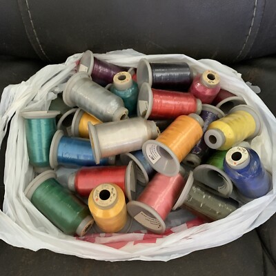 Arc Polyester Embroidery/Sewing Machine Thread - Assorted Colors, 27 ...