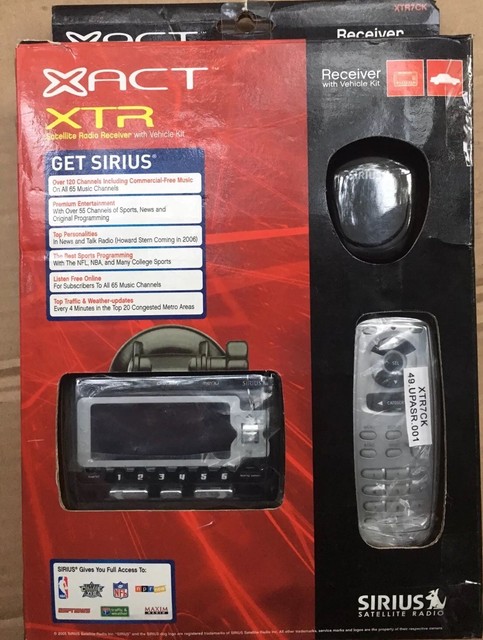 Xact XTR7CK For Sirius Car Satellite Radio Receiver for sale online | eBay