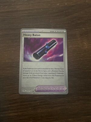 Pokémon TCG Heavy Baton Scarlet & Violet-Temporal Forces 151/162 ...