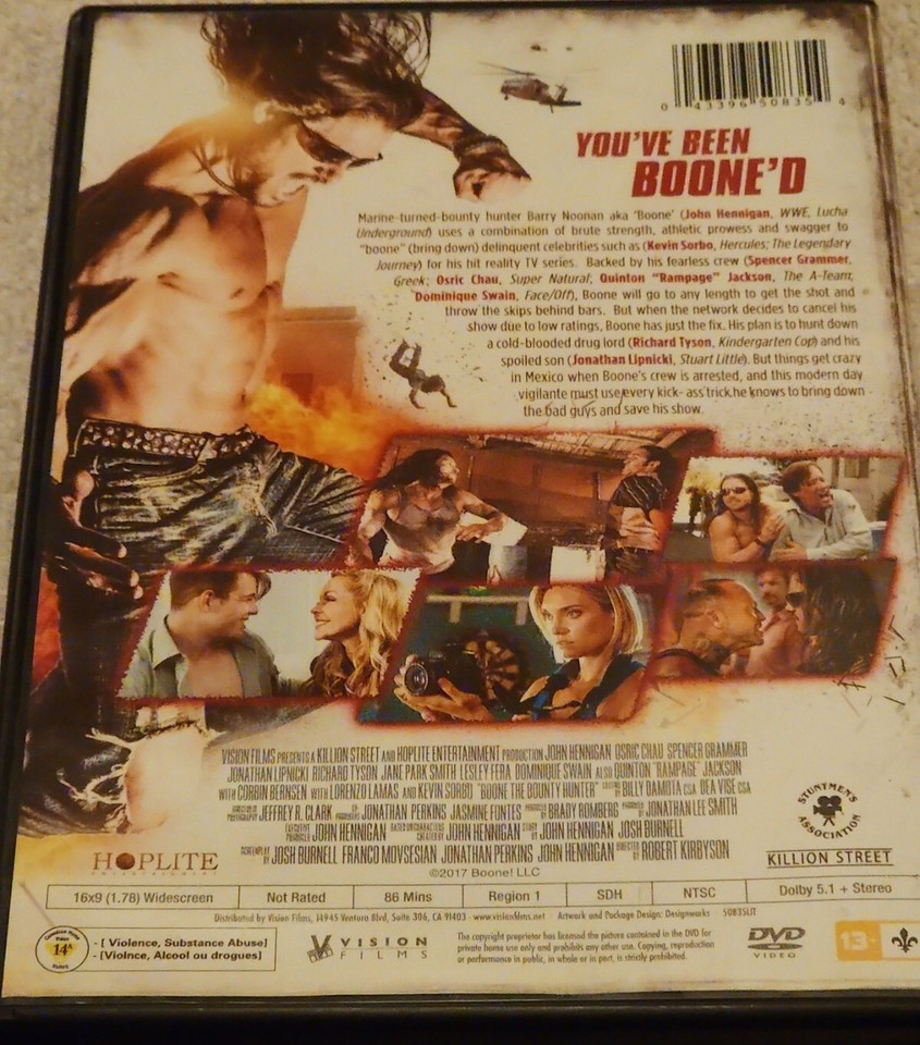 Boone The Bounty Hunter DVD Kevin Sorbo , lorenzo lamas , Rampage ...