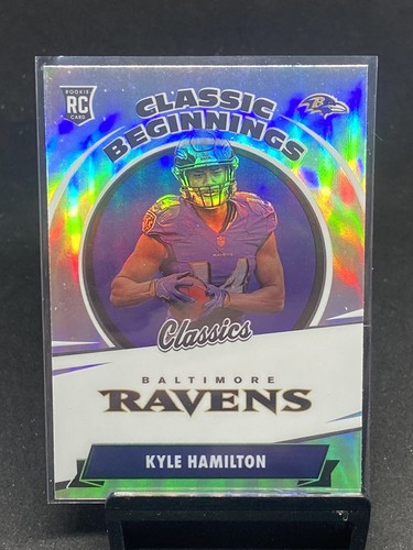 2022 Classics Premium Kyle Hamilton Classic Beginnings Rookie RC Silver ...