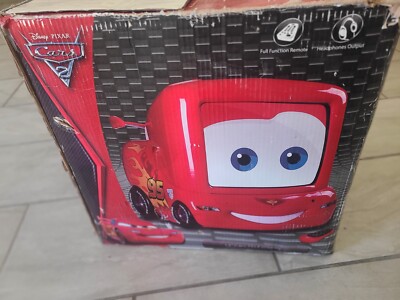 NEW! Disney Pixar Cars Lightning Mcqueen 13" CRT TV DVD Combo ...