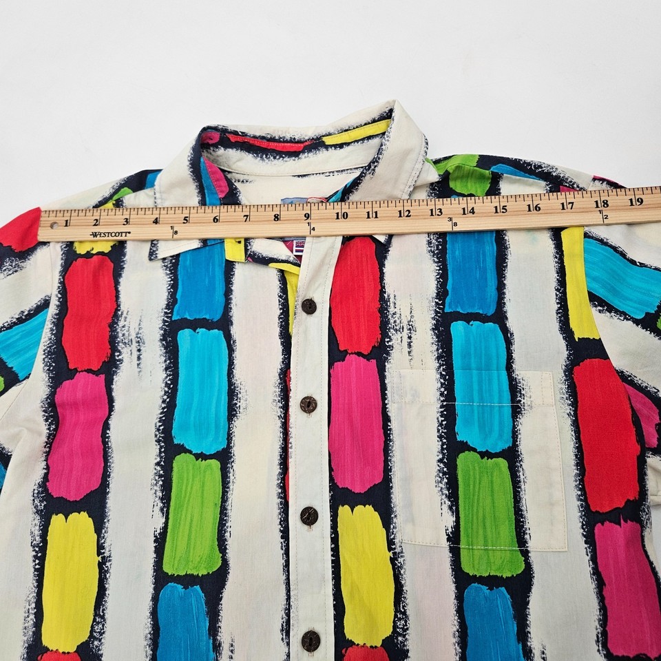 Vintage Jams World Men's Shirt Size Medium Surf Line Hawaii Pop Chrome ...