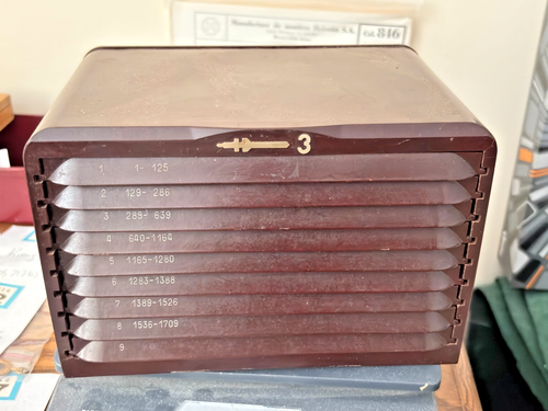 Ronda Bakelite Parts Cabinet Ronda Cabinet No 3 Winder Stems Parts ...