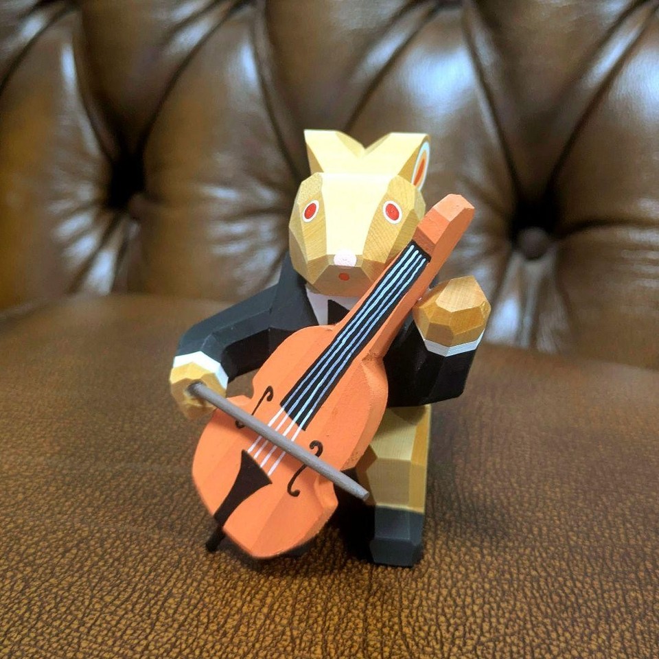 Ehime Prefecture Traditional Craft Iyo Ittobori Rabbit Cello Nagumo ...