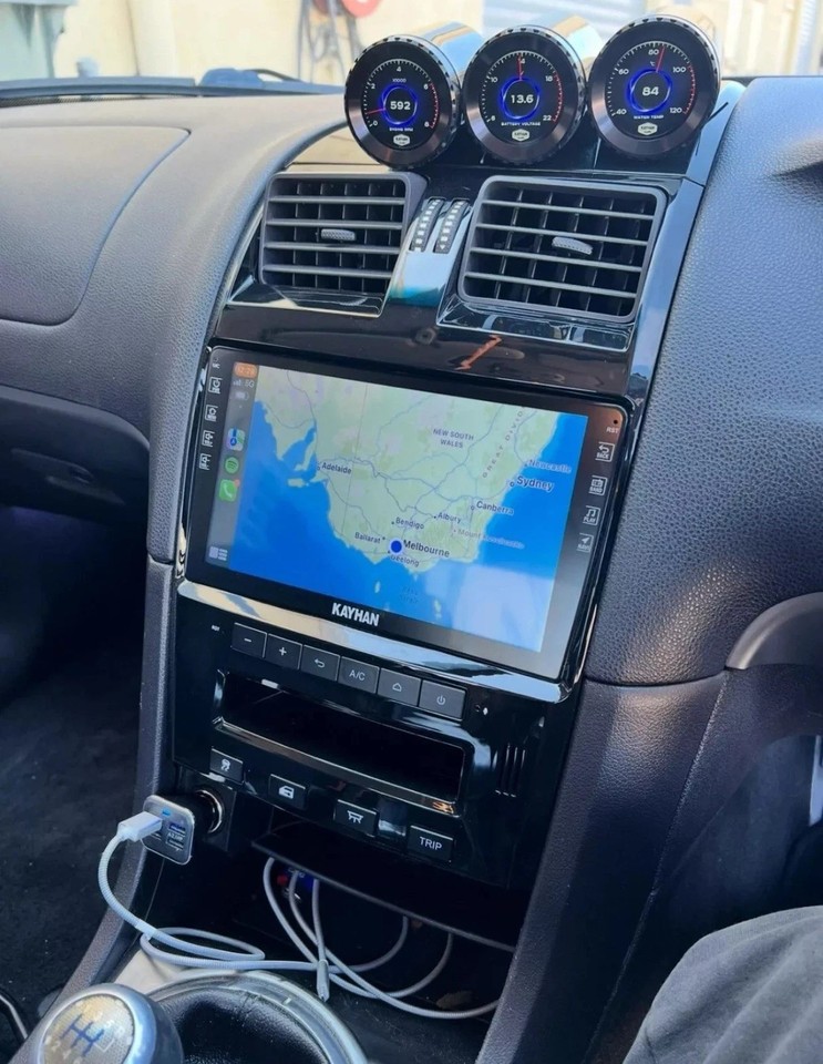 Ford Falcon Ba Bf Unit Wireless CarPlay/ Android Auto - Carbon Fibre ...