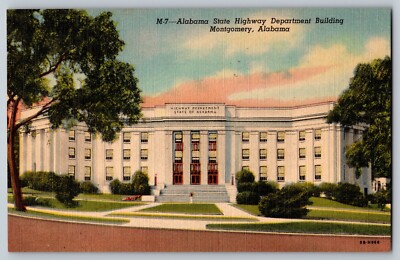 Alabama State Highway Department Building Montgomery Alabama AL Vintage ...