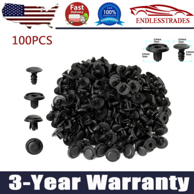 100PCS 91512-SX0-003 Fender Liner Clips Push Retainer For Honda Civic ...