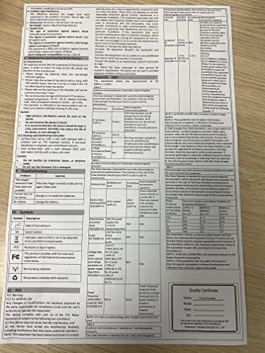 Oxygen Meter Fingertip Pulse Oximeter with Alarm, O2 Sat Monitor Finger ...