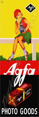 Agfa Photo Goods 6" x 18" Metal Sign | eBay