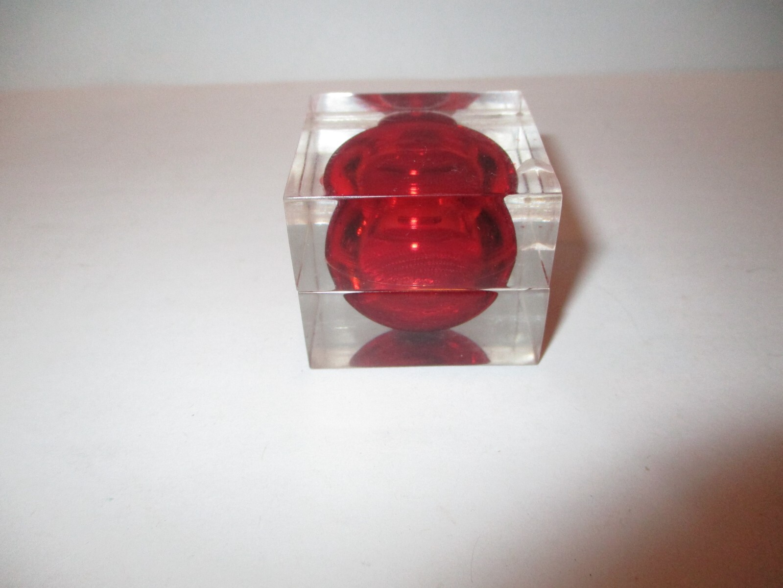 Square Plastic Ring Box with Red | eBay