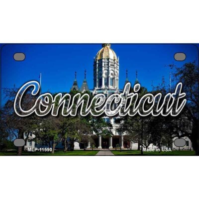 Connecticut Capital Building Novelty Mini Metal License Plate Tag | eBay
