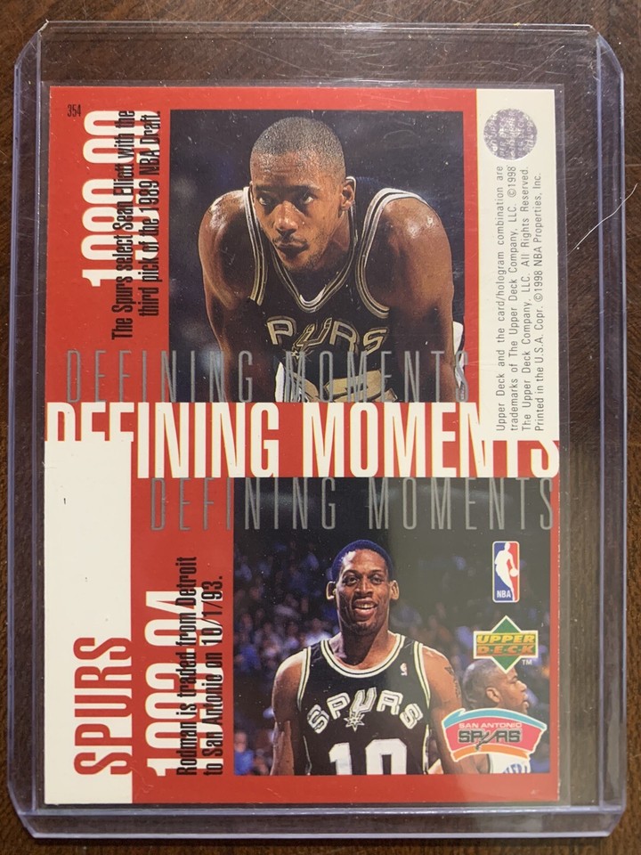 1998 Upper Deck Defining Moments Card #354 Robinson, Duncan, Rodman ...