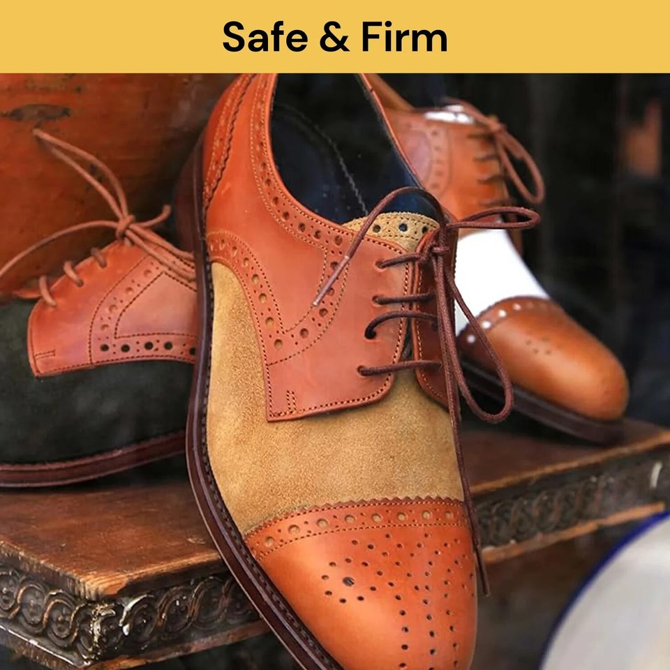 Premium Cotton Wax Shoelaces Round Dress Waxed Laces Shoes Boot Laces ...